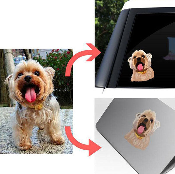 Custom Color Sticker/Decal of Your Pet – My Pet Prints